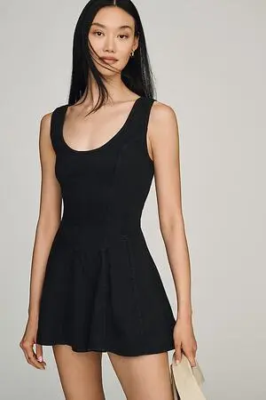 Anthropologie Corset Romper - Washed Black