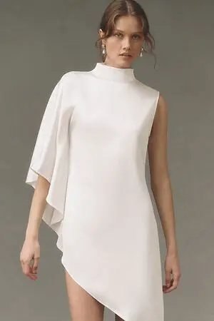 MARE MARE Satin Asymmetrical Mini Dress