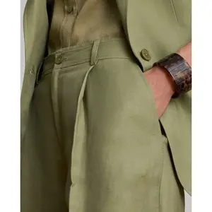 Ralph Lauren Linen-blend Twill Wide-leg Pants
