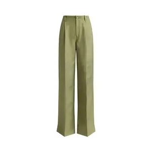Ralph Lauren Linen-blend Twill Wide-leg Pants