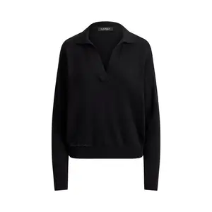 Ralph Lauren Cotton-modal Polo Sweater - Black