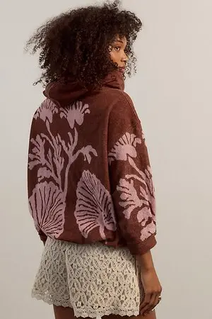 Free People Shell Baby Hoodie - Chocolate Combo