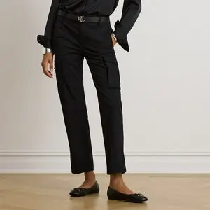 Ralph Lauren Cropped Cargo Chino Pants - Black