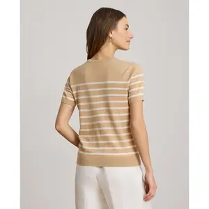 Ralph Lauren Striped Short-sleeve Sweater