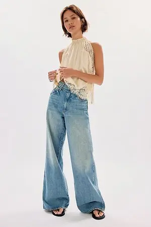 AMO Frida High-rise Wide-leg Jeans