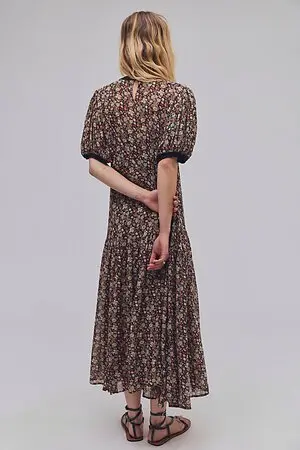Free People Courtside Crush Maxi Dress - Black Combo