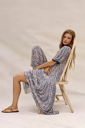 Free People Courtside Crush Maxi Dress - Garden Combo