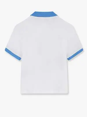 Versace Cotton Polo Shirt With Medusa Embroidery