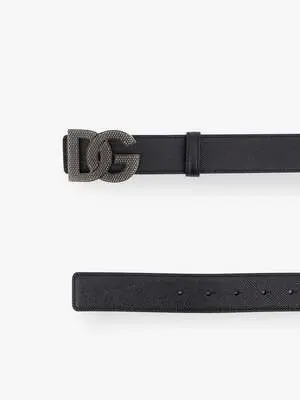Dolce & Gabbana Dg Logo Leather Belt