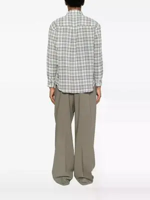 DUNST Check-pattern Long-sleeve Shirt