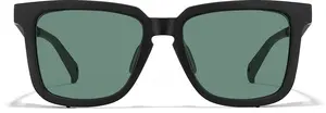 Zenni Full Rim Square Frame Eyeglasses With Security Strap - Black