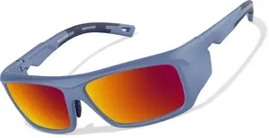 Zenni Zenni Plastic Full Rim Rectangle Sports Eyeglasses Blue