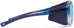 Zenni Full Rim Plastic Round Frame Eyeglasses With Removable Shields And Strap - Blue