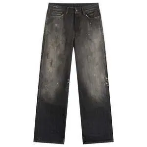 Acne Studios 1981 Trafalgar Wash Wide Leg Jeans - Black