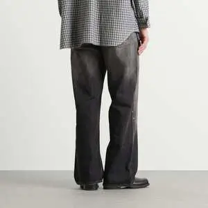 Acne Studios 1981 Trafalgar Wash Wide Leg Jeans - Black