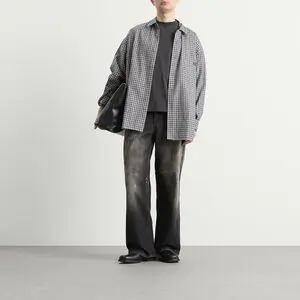 Acne Studios 1981 Trafalgar Wash Wide Leg Jeans - Black