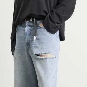 Acne Studios Judda Ripped Denim Shorts