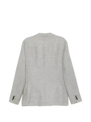 Zegna Notched-lapel Single-breasted Blazer - Grey