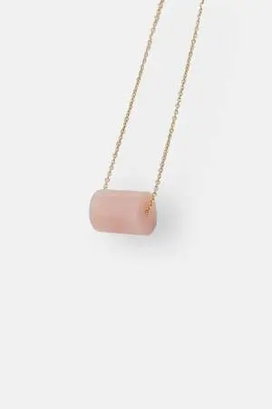 ALIITA Deco Cylinder Necklace - Oro