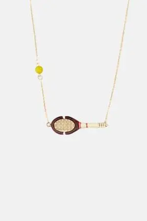 ALIITA Tennis Racquet Charm Necklace