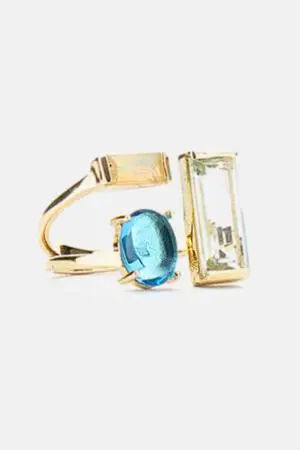 ALIITA Oval Double Baguette Ring