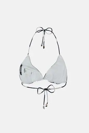 Jacquemus Polka Dot Bikini Top - Blu