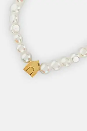 ALIITA Casita Bold Pearl Flat Bracelet - Bianco