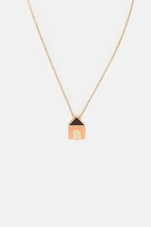 ALIITA Casita Bold Enamel Necklace - Oro