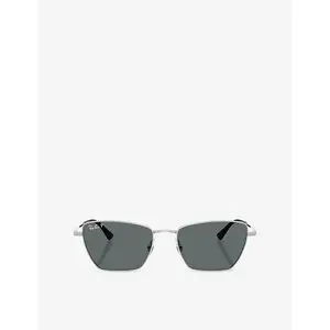 Ray-ban Irregular Frame Metal Sunglasses - Silver