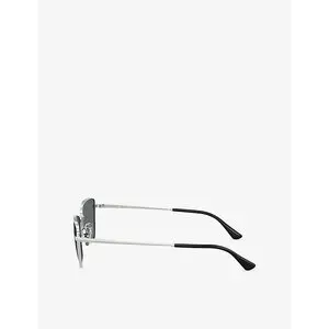 Ray-ban Irregular Frame Metal Sunglasses - Silver