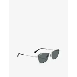 Ray-ban Irregular Frame Metal Sunglasses - Silver