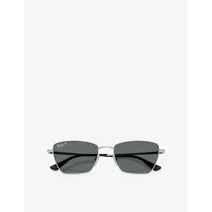 Ray-ban Irregular Frame Metal Sunglasses - Silver
