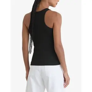 REISS Slim-fit Stretch-cotton Vest Top With Hardware Detail