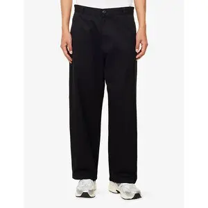 Carhartt Work In Progress Brady Straight-leg Cotton Trousers - Black