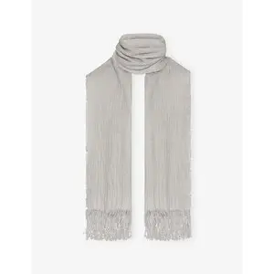 THE ROW Kastel Linen Scarf - Grey