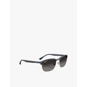 Ray-ban Rb4469 Square-frame Polarized Sunglasses - Blue