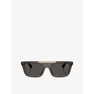 Burberry Rectangular Frame Sunglasses - Grey