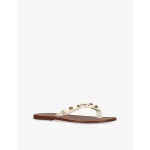 Valentino Garavani Rockstud Leather Sandals - White/oth