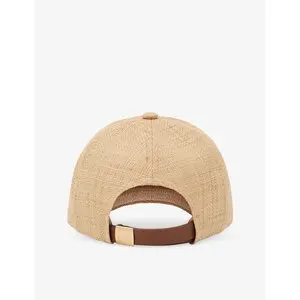 REISS Raffia Baseball Cap