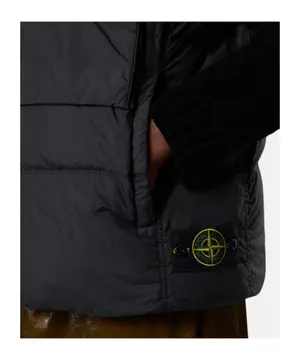 Stone Island Logo Patch High Neck Gilet - Black