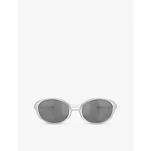 Oakley Rectangular Nylon Sunglasses - Silver