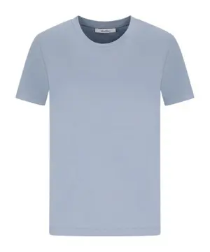 Max Mara Madia Logo-embroidered T-shirt - Gray