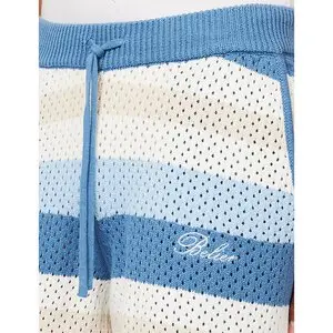 BELIER Bélier Crochet-knit Striped Shorts