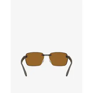 Ray-ban Rb4470ch Irregular Frame Sunglasses - Brown