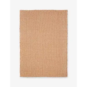 THE CONRAN SHOP Macramé Cotton Rug 170cm X 240cm - Rust Charcoal