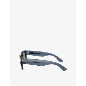 Ray-ban Mega Wayfarer Ii Square-frame Acetate Sunglasses - Blue