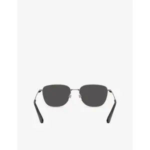 Burberry Square-frame Metal Sunglasses - Grey