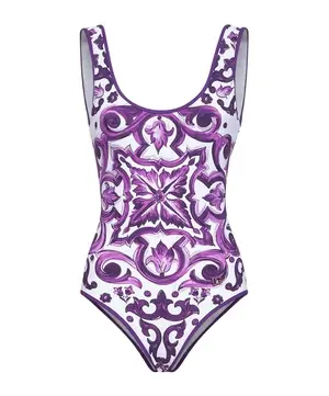Dolce & Gabbana Majolica Print One-piece Swimsuit - Multi-color