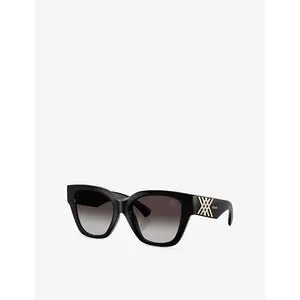 Burberry Square Frame Acetate Sunglasses - Black
