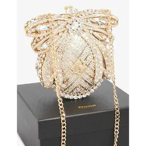 DUNE Embellished Bug Metal Clutch Bag
